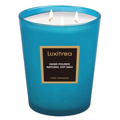China Luxitrea Yoga Meditation Candle With Lemongrass Eucalyptus Essential Oils‌ 3 Oz for sale