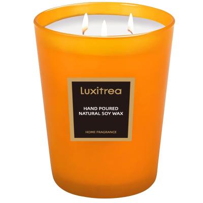 China 3Oz Private Label Candle Orange Scented Candle For Relaxation And Energy Boost for sale