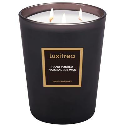 China Private Label Cedarwood And Amber Candle For Modern Decor‌ 13 Oz With Glass Jar for sale