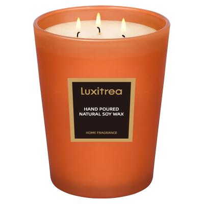 China Hand Poured Birthday Gift Candle Champagne And Peach Blossom Scent 3oz for sale
