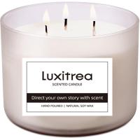 China Luxitrea Candle  Warm smoky sensation  10 oz  Private Label Candle  Charcoal wood 3 Wicks Scented Candle for sale