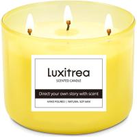 China Luxitrea Candle  LOEWE Gold Silver Flower 3 Wicks Scented Candle  10oz Private Label Candle for sale
