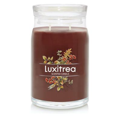 China 10 Oz Bottled Up Scented Candles Caramel Cocoa Coffee Scented Candles 35 Hours for sale