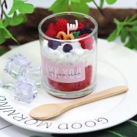 China Beauty Cake Shape Candle Peach Luxury Pomegranate Cranberry Scented Candle for sale