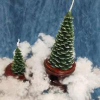 China 6 Oz Pine Tree Shaped Candle Natural Compact And Cute For Bedroom Display for sale