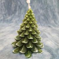 China 6 Oz Pine Tree Shaped Candle Natural Compact And Cute For Bedroom Display for sale