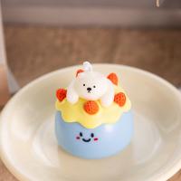 China Cake Shape Floral Scented Candle Lavender Jasmine Tulip 30 Hours Long Burning Time 6 Oz for sale