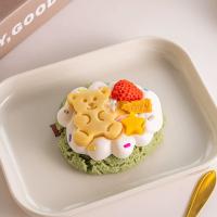 China Coconut Fresh Grass dessert shaped candle Grapefruit food shaped candle for sale