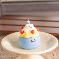 China Cake Shape Floral Scented Candle Lavender Jasmine Tulip 30 Hours Long Burning Time 6 Oz for sale