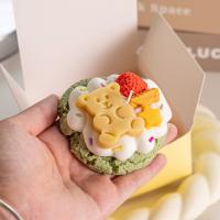 China Coconut Fresh Grass dessert shaped candle Grapefruit food shaped candle for sale