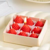 China Cute Sweet Cake Shape Candle Strawberry Orange Cherry Blossom Candle Customizable for sale