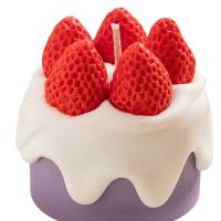 China Cute Sweet Cake Shape Candle Strawberry Orange Cherry Blossom Candle Customizable for sale