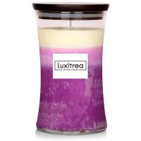 China Long Lasting Large Glass Jar Candle With Crackling Wick 21oz Clean Burn for sale
