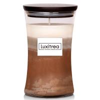 China Long Lasting Large Glass Jar Candle With Crackling Wick 21oz Clean Burn for sale