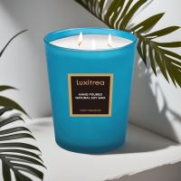 China Luxitrea Yoga Meditation Candle With Lemongrass Eucalyptus Essential Oils‌ 3 Oz for sale