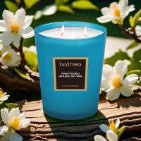 China Luxitrea Yoga Meditation Candle With Lemongrass Eucalyptus Essential Oils‌ 3 Oz for sale