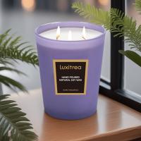 China 13oz Lilac Scented Candles Customization For Relaxation And Romantic Ambiance for sale