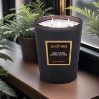 China Private Label Cedarwood And Amber Candle For Modern Decor‌ 13 Oz With Glass Jar for sale