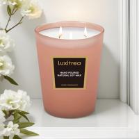 China Glass Jar Lavender And Bergamot Candle For Stress Relief And Sleep Therapy‌ for sale