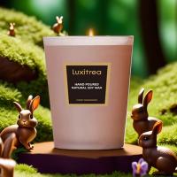 China Glass Jar Lavender And Bergamot Candle For Stress Relief And Sleep Therapy‌ for sale