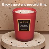China Dark Chocolate And Red Roses Valentine'S Day Candle 13oz For Sensory Indulgence‌ for sale