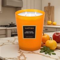 China 3Oz Private Label Candle Orange Scented Candle For Relaxation And Energy Boost for sale