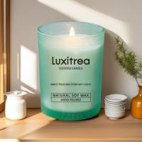 China Azure Breeze Private Label Candle Scented Candle Mediterranean Coast 4 Oz Scented Candles for sale