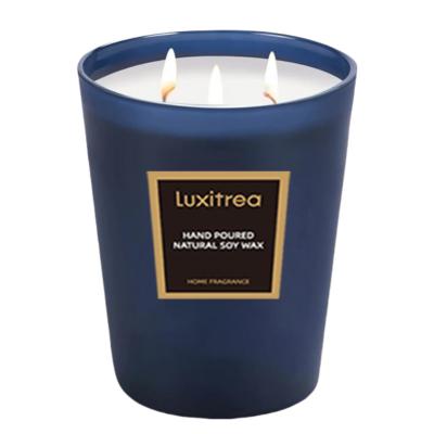 China Boho Style Private Label Candle Patchouli Ylang Ylang Scented Candles For Relaxation‌ 13oz for sale