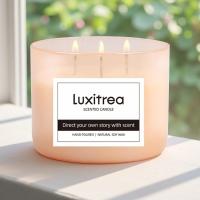 China Luxitrea Candle  Significant sleep aid effect 10 oz  Private Label Candle  Black Tea Wooden Aroma 3 Wicks Scented Candle for sale