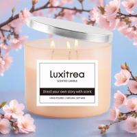 China Luxitrea Candle  Significant sleep aid effect 10 oz  Private Label Candle  Black Tea Wooden Aroma 3 Wicks Scented Candle for sale