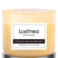 China Luxitrea Candle   Mango and Peach 3 Wicks Scented Candle  10 oz Private Label Candle for sale