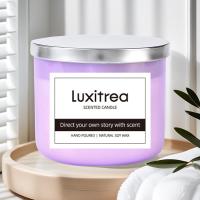 China Luxitrea Candle   Lilac Musk Scented Candle  Suitable for Bedroom or Study 10 oz Private Label Candle for sale