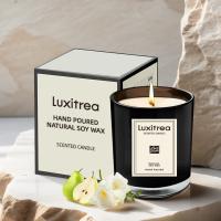 China 30 Hours Scented Candle Gift Set 6 Oz Of Cranberry Bergamot Pomegranate Aroma for sale