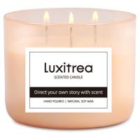 China Luxitrea Candle  Significant sleep aid effect 10 oz  Private Label Candle  Black Tea Wooden Aroma 3 Wicks Scented Candle for sale