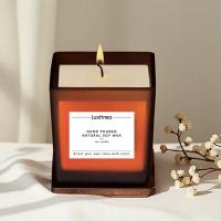 China 8Oz  Private Label Candle Glass Jar Cedar Scented Candle For Home Scented for sale