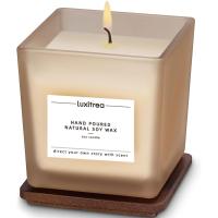 China Private Label Candle Luxitrea Candle White Peach Oolong Fragrant Aroma Candle 3 oz for sale