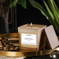 China Private Label Candle Luxitrea Candle White Peach Oolong Fragrant Aroma Candle 3 oz for sale