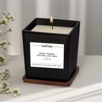 China Luxitrea Candle 3 oz Meditation Yoga Black Amber Scented Candle Private Label Candle for sale