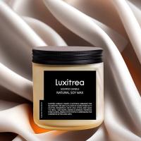 China 11oz Scented Soy Wax Candle Youkali Yellow Floral Scented Candles 2 Wick 70H Burn Time for sale