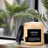 China 11oz Scented Soy Wax Candle Youkali Yellow Floral Scented Candles 2 Wick 70H Burn Time for sale