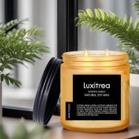 China Customizable Scented Soy Wax Candle Golden Osmanthus Aromatherapy Soy Candles for sale
