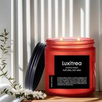 China Scented Soy Wax Candle Pink Champagne Romantic Floral and Fruit Tune 11oz 2 Wick 70H Burn Time Luxitrea Candle for sale