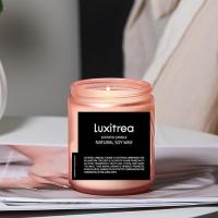 China Metal Lid Scented Soy Wax Candle Lotus Scented Candle Warm And Fragrant for sale