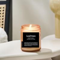 China 7 Oz Lemon Scented Candle Bursting Tropical Fruit Aroma Home Decoration for sale