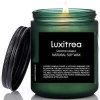 China Luxitrea Fresh Fruit Aroma Grapefruit Scented Candle 50 Hours 7oz Non Toxic for sale
