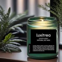 China Luxitrea Fresh Fruit Aroma Grapefruit Scented Candle 50 Hours 7oz Non Toxic for sale