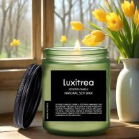 China 7oz Scented Soy Wax Candle Blue Waltz Aromatherapy Scented Candle 50 Hours for sale