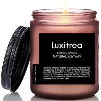 China Modern Scented Soy Wax Candle Tropical Orchard Strawberry Scented Candle 7oz 50 Hours for sale