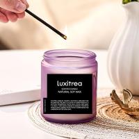 China Luxitrea Scented Soy Wax Candle 7 Oz  Lor De Seraphine Valensole For Bedtime Relaxation for sale