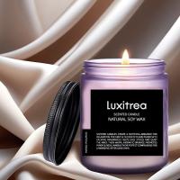 China Luxitrea Scented Soy Wax Candle 7 Oz  Lor De Seraphine Valensole For Bedtime Relaxation for sale